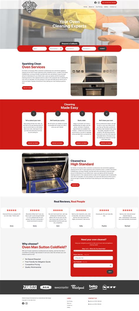 Jack The Oven Man Creativescript Web Design