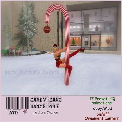 Second Life Marketplace Atd Candy Cane Dance Pole