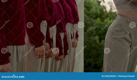 Beautiful Contemporary Interpretive Dance By A Big Group Of Dancers Outdoors 4k Stock Footage