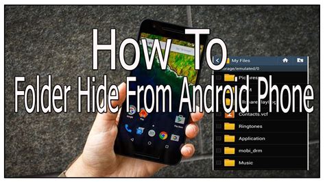android folder hide how to hide folder in android mobile youtube