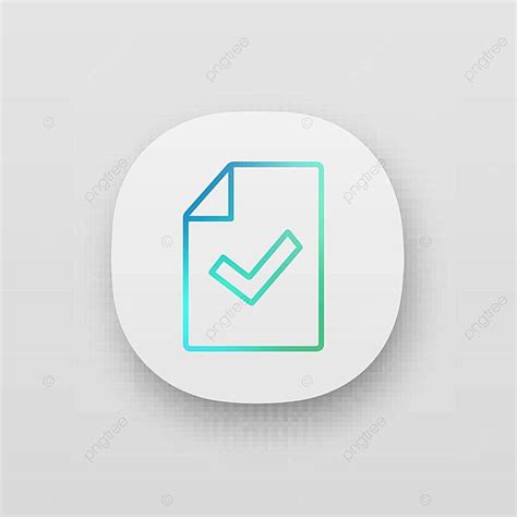 Document Verification App Icon Done Verification Guarantee Vector Done