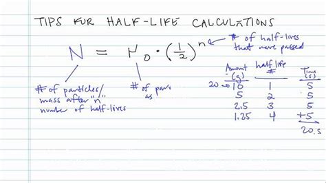 Half Life Equation Algebra