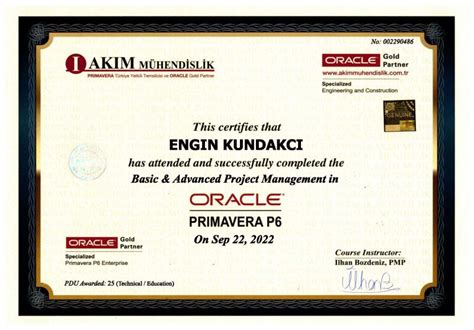 Ive Received My Oracle Approved Certificate After Attending Akim