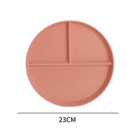 Jual Voova Piring Makanan Mangkuk Gandum Piring Sekat Piring Makanan Satu Orang Piring