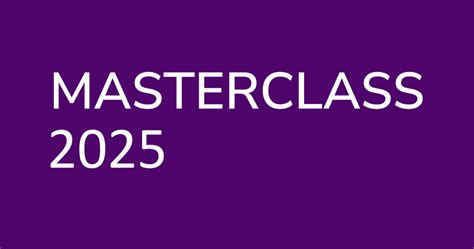 Masterclass 2025 Pride Network