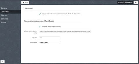 Email — Documentación De Maadix Docs