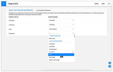 Import Contacts And Other Records