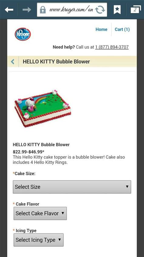 Hello Kitty Bubble Blower Cake