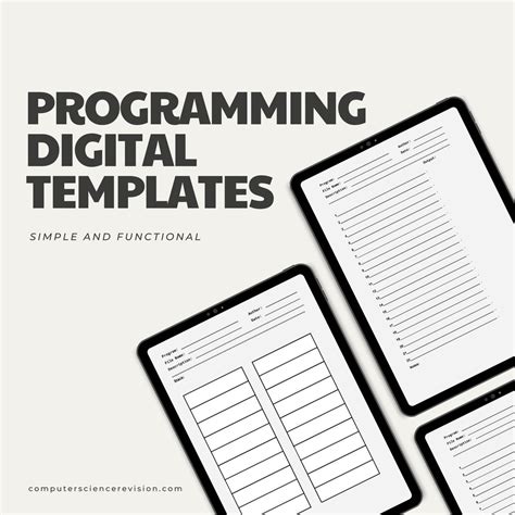 Codingprogrammingtemplate Digital Notebook Light Theme For Goodnotes Notability