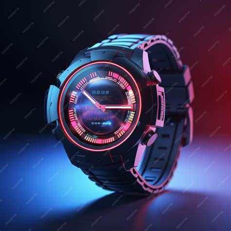 Premium Ai Image Futuristic Watch Product Isolated Background