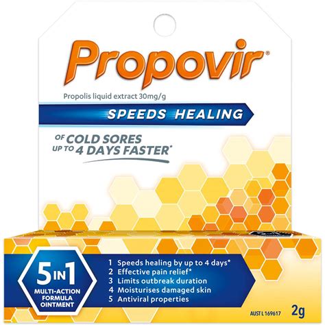 Propovir Cold Sore Cream 2g Woolworths