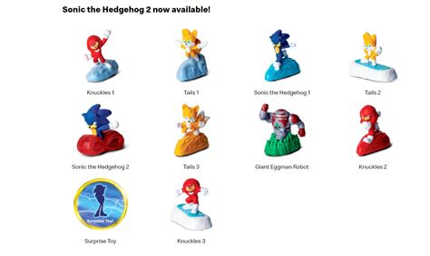 Sonic The Hedgehog Movie Mcdonalds Happy Meal Toys 2022 49 Off