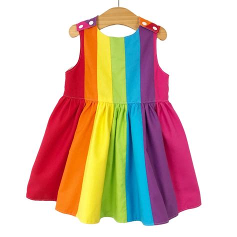 Rainbow Party Dress Etsy