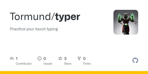 github tormund typer practice your touch typing