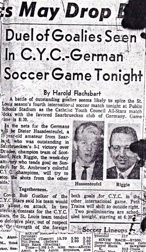 Riggio Nick 1985 St Louis Soccer Hall Of Fame