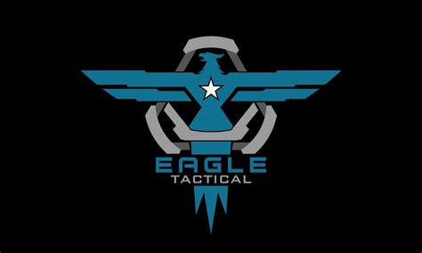 Tactical Eagle Military Logo Design Vector Illustration Badge Template