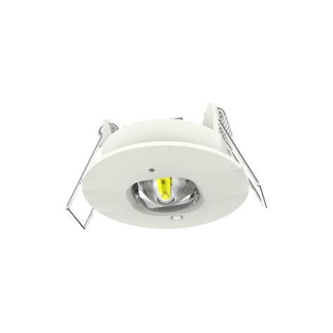 1w Emergency Compact Downlight Non Maintained 4000k Open Area Self Tes