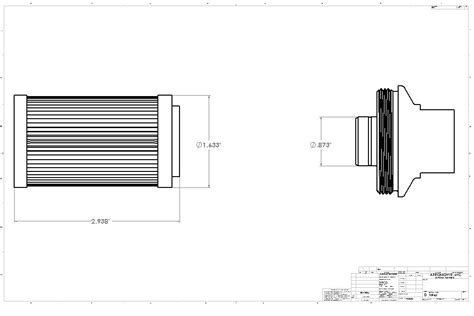 10 Micron Black Fuel Filter With An 10 Male Ports And Microglass Element