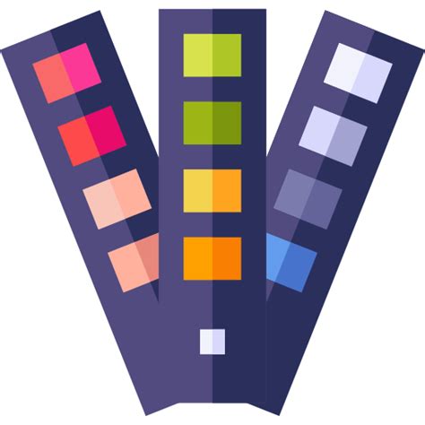 Pantone Basic Straight Flat Icon Pantone Basic Straight Flat Icon