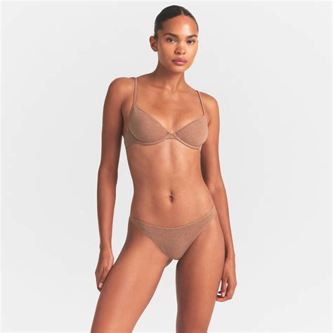 Everyday Cotton Thong Sienna Heather Skims