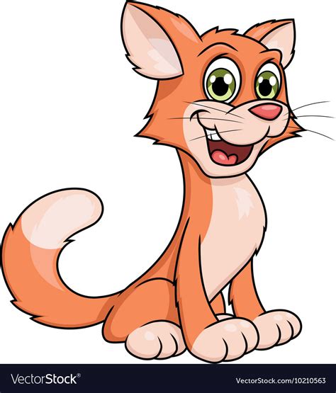 Smiling Cat Clipart Cartoon