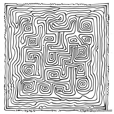 Free Maze Coloring Pages