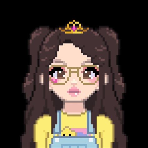 Cute Pixels Girl Girls Cartoon Art Pixel Art Characters Pixel Art