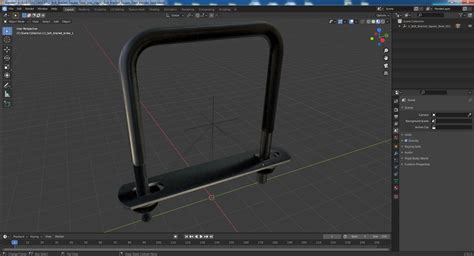 3d U Bolt Bracket Square Steel Model Turbosquid 1958449