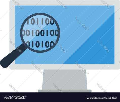 Data Analysing Icon Royalty Free Vector Image Vectorstock