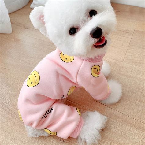 Badu Bg Уютни кучешки пижами Зимни домашни любимци Kawaii Дрехи за малки кучета Четирикраки