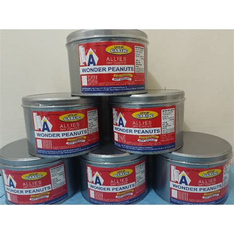 Allies Bundle Of 6 Dry Toasted Wonder Peanuts 800 G Shopee Philippines