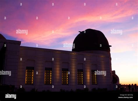 Griffith Observatory In Los Angeles Hollywood California At Sunset