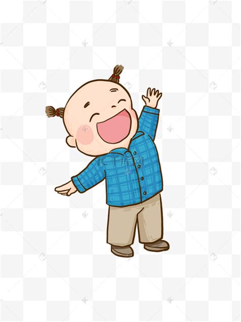 卡通儿童大笑图片 卡通儿童大笑图片素材免费下载 千库网