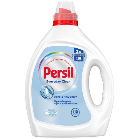Persil Free And Sensitive Liquid Laundry Detergent Unscented And