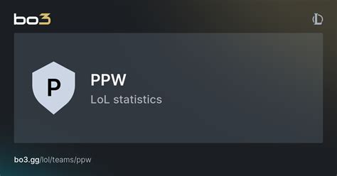 Ppw Lol Team Statistics Standings And Roster