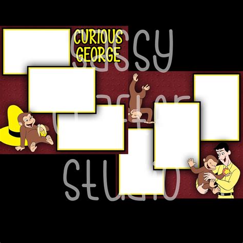 Universal Studios Scrapbook Pages Curious George Premade Quick