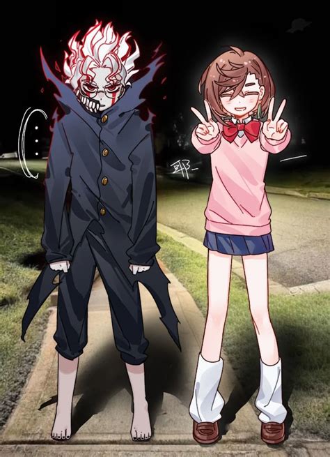 Okarun And Momo イラスト キュートなスケッチ キャラクターデザイン
