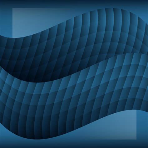 Blue Abstract Wave In Realistic Style Polygonal Background