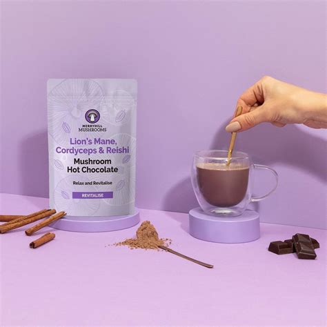 Lions Mane Cordyceps And Reishi Hot Chocolate 180g Delicious Taste