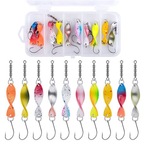 10 Stück Angelspinner Löffel Angelköder Mit Einzelhaken 26 G 48 G