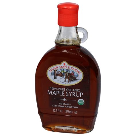 Shady Maple Farms Maple Syrup Organic 100 Pure Front Right Elevated