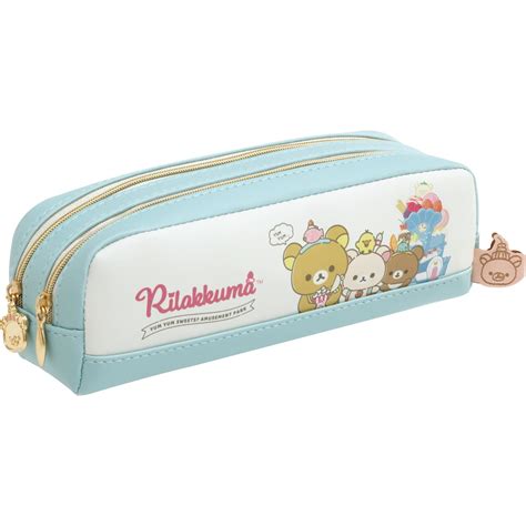 San X Rilakkuma Twin Zipper Pen Pouch Strange Amusement Park