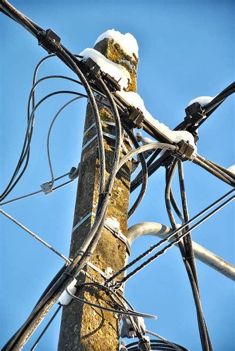 Cable Lines Stock Image Image Of Metal Blue High Industrial 29818647