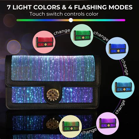 Led Bags Light Up Purse Festival Evening Clutch Luminous Handbag