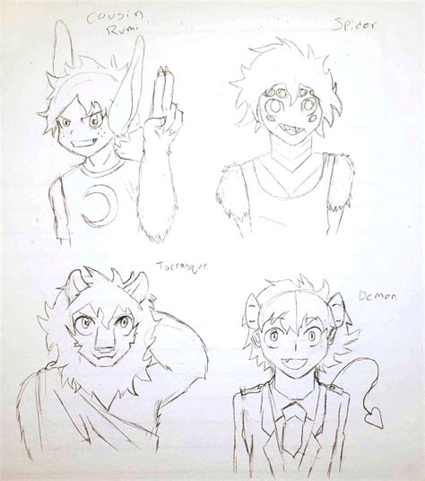 Getting Fanart Really Put Me In The Drawing Mood So I Did A Few Quick Sketchs Of Some Of My Au