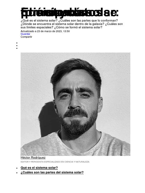 El Sistema Solar Qué Es Cómo Se Formó Y Datos Principales Descargar