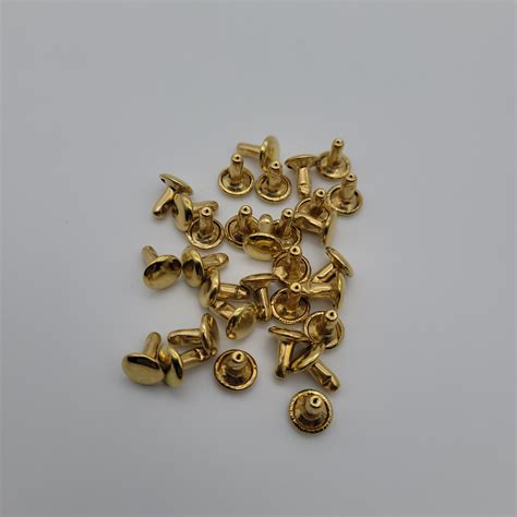 Double Capped Solid Brass Rivets Indo Love Kreation