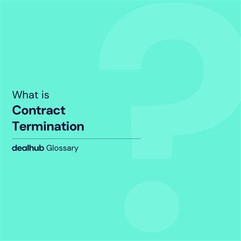 What Is Contract Termination Dealhub