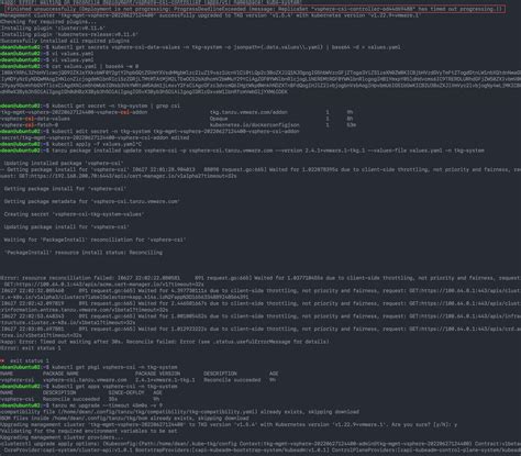 Tanzu Kubernetes Grid Upgrading A Management And Workload Cluster Deployed To Vsphere