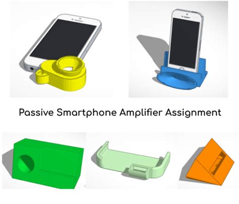 Passive Smartphone Amplifier Assignment Tinkercad